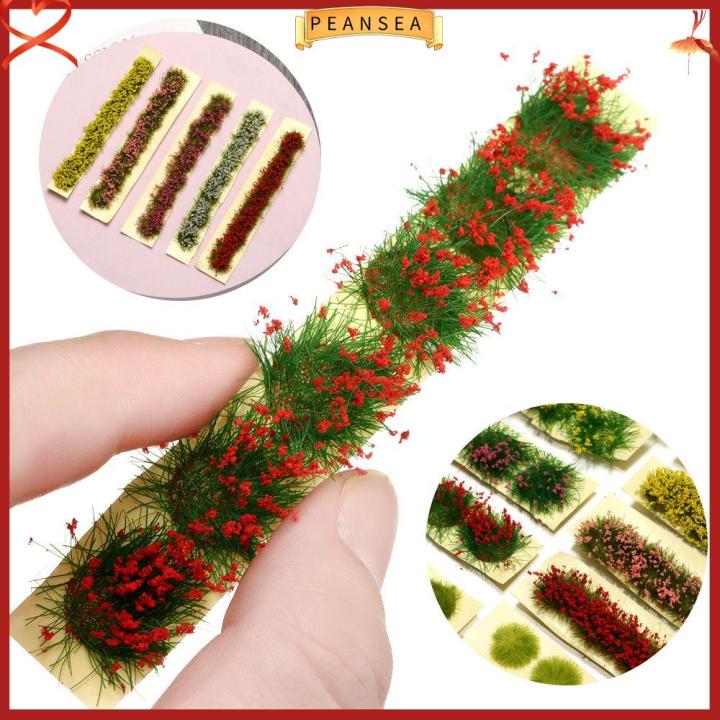 PEANSEA Durable DIY Static Scenery Model Sand Table Grass Tufts ...