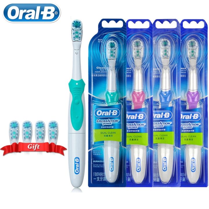 Oral B Cross Action Electric Toothbrush 7200 Strokes/Min Rotation Teeth ...