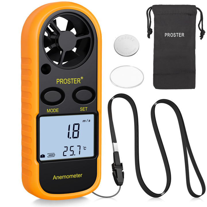 Digital Handheld Anemometer Wind Speed Meter Thermomoter Sailing ...