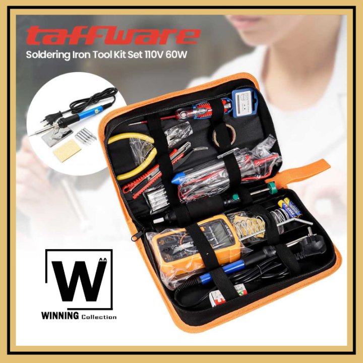 Winning Taffware Solder full set lengkap - Soldering Iron Tool Kit Set ...