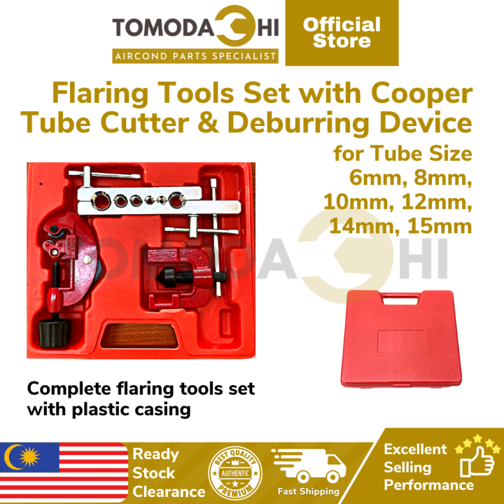 Flaring Tools Set (With cooper tube cutter and deburring device. | Lazada