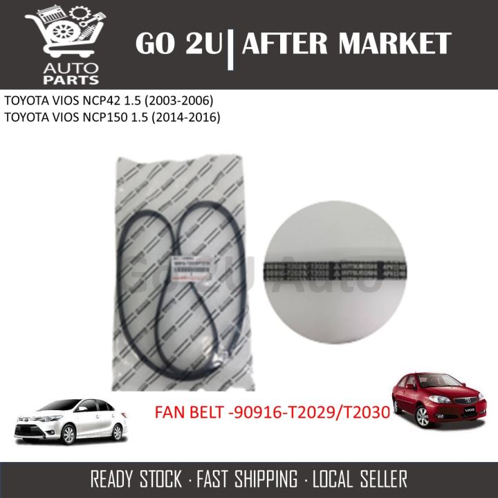 FAN BELT - 90916-T2029/T2030 / 4PK1240 TOYOTA VIOS NCP42 1.5CC (2003 ...