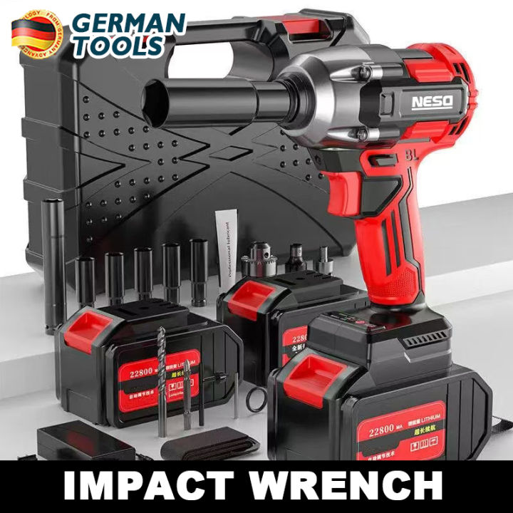 German tools Brushless Impact wrench Cordless 398V 450NM bor impact ...