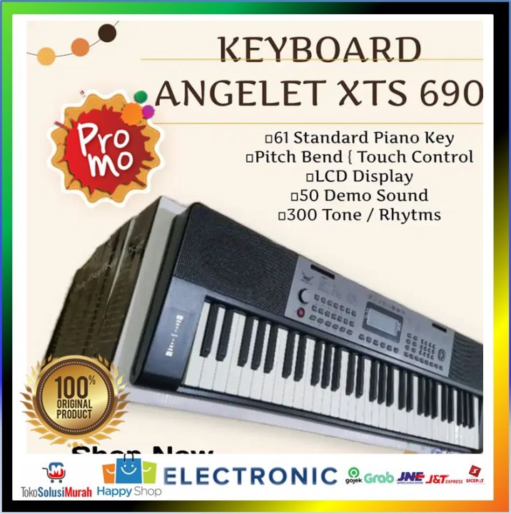 KEYBOARD PIANO ANGELET XTS690 ORIGINAL+STAND | Lazada Indonesia