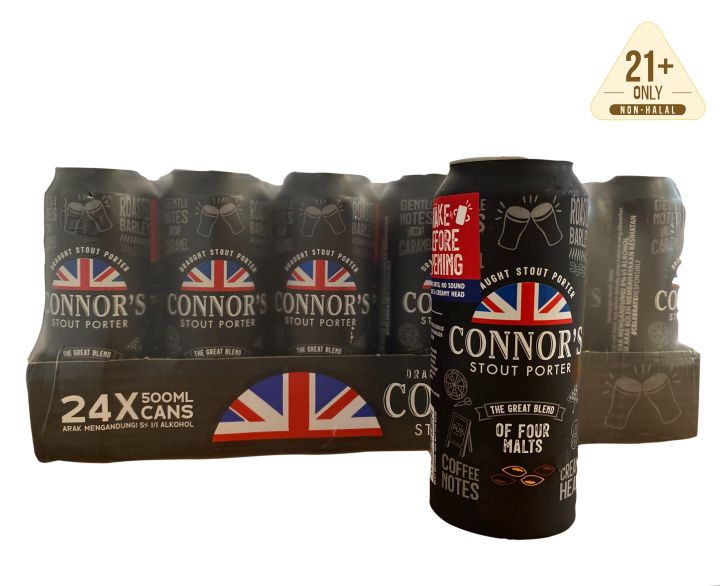 Connor’s Stout Porter 500ml 24-can pack | Lazada