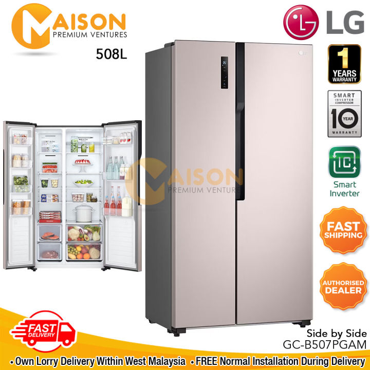 LG Inverter side by side refrigerator 508l GC-B507PQAM GC-B507PGAM ...