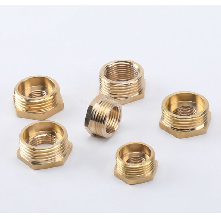 Brass Reducing Bushing 1/4" 3/8" 1/2" 3/4" Male to Female Thread ...