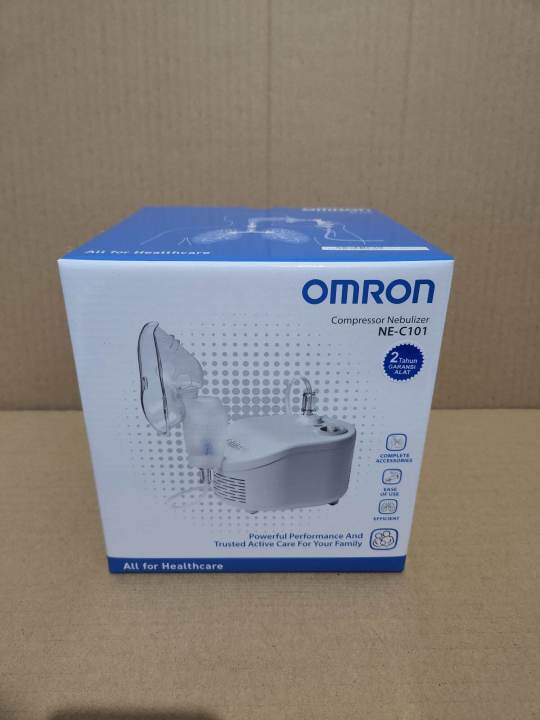OMRON Nebulizer Compressor Nebulizer NE-C101 Nebul Alat Uap Terapi Asma ...