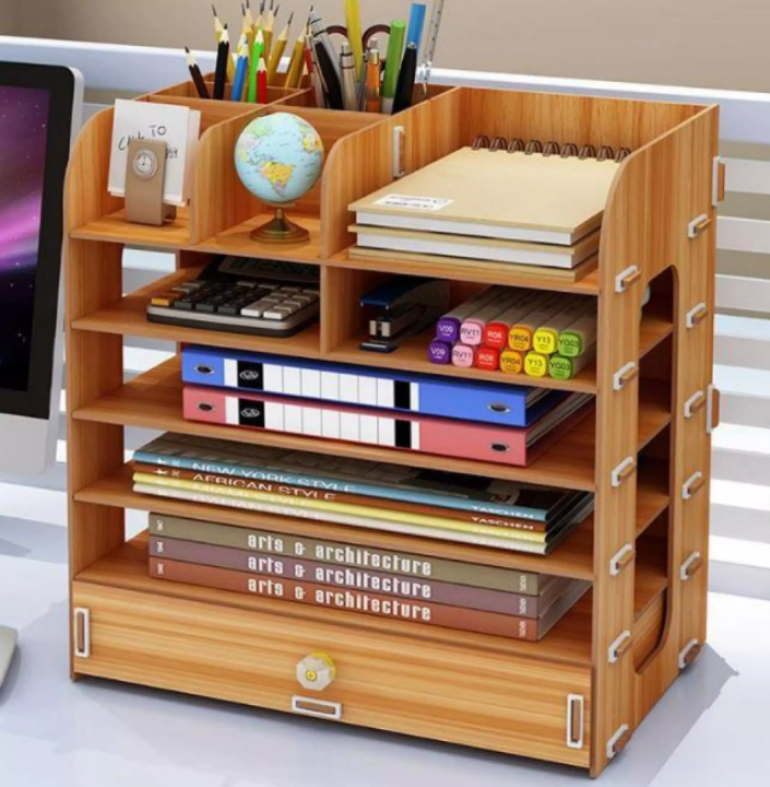 Desktop bookshelf, file rack - B05 | Daraz.lk