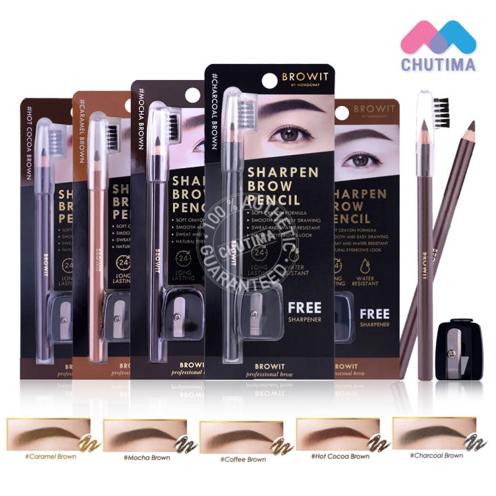 ดินสอเขียนคิ้ว บราวอิท ชาร์พเพน บราว เพนซิล Browit Sharpen Brow Pencil ...