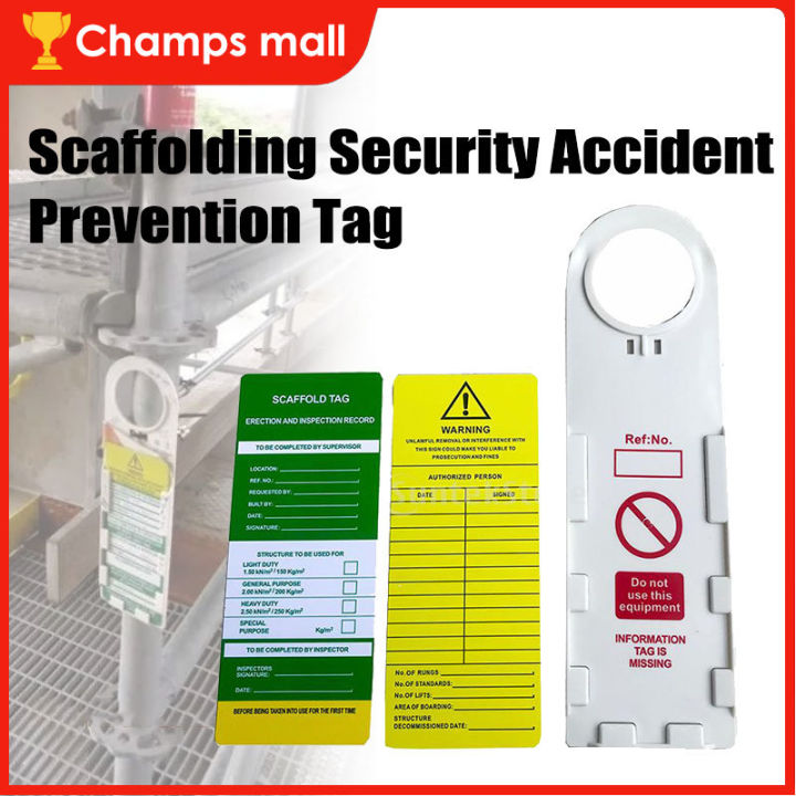 2Pcs/Set Safety Scaffolding Inspection Card Security Accident ...