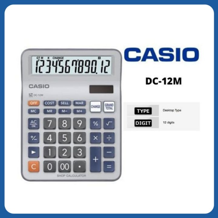 Casio DC-12M Shop Calculators SHOP & FIELD Calculators calculator for ...