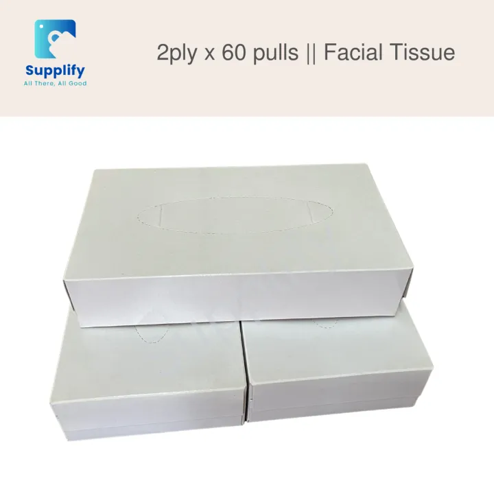 ECO HYGIENE FLAT BOX FACIAL TISSUE (2PLY X 60) | Lazada PH