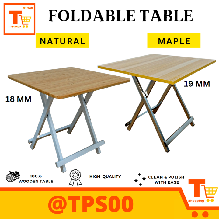 FOLDABLE TABLE HOME/OFFICE/COMPUTER DESK FOLDABLE FURNITURE SOLID WOOD ...