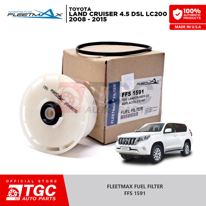 Fleetmax Fuel Filter for TOYOTA LAND CRUISER 4.5 DSL LC200 2008 - 2015 ...