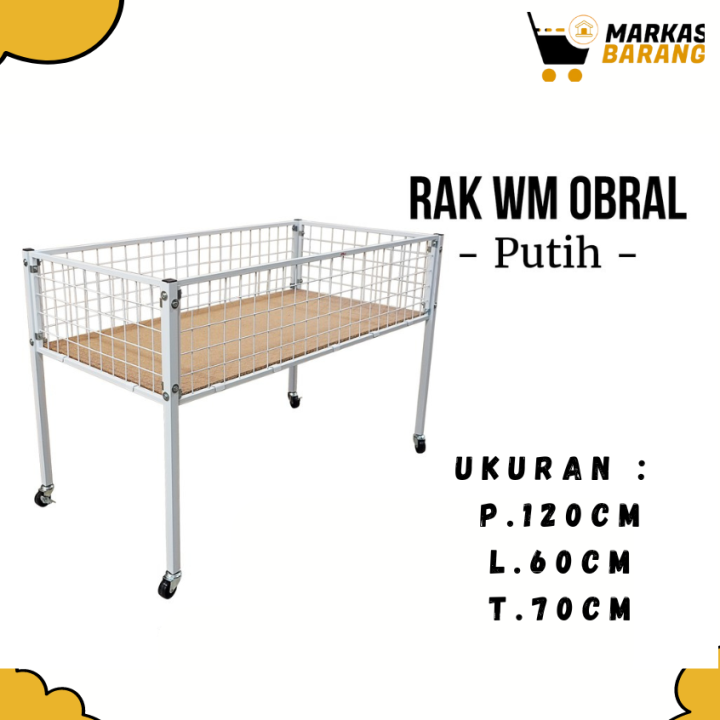 Rak Box Wiremesh Keranjang Obral Besi 60x120 cm | Lazada Indonesia