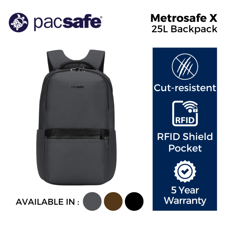 Pacsafe Metrosafe X Anti-Theft 25L Backpack | Lazada Singapore