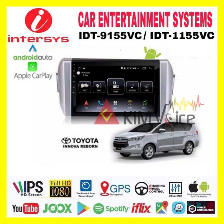 Head Unit Android Intersys 10 inch OEM Innova Reborn Voice Command ...