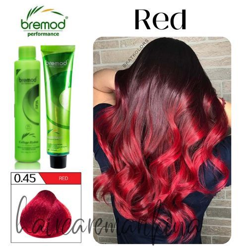0.45 RED Bremod Hair Color - With Oxidizer Set | Lazada PH