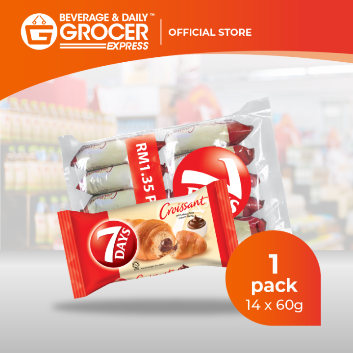 7 Days Chocolate Croissant (14 x 60g) 1 Pack | Lazada