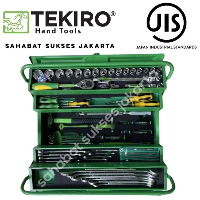 mekanik tool set 66 pcs TEKIRO tools box set / peralatan perkakas ...