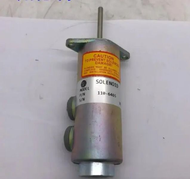 24V 110-6465 1106465 Fuel Stop Solenoid Shutoff Shutdown Valve for ...