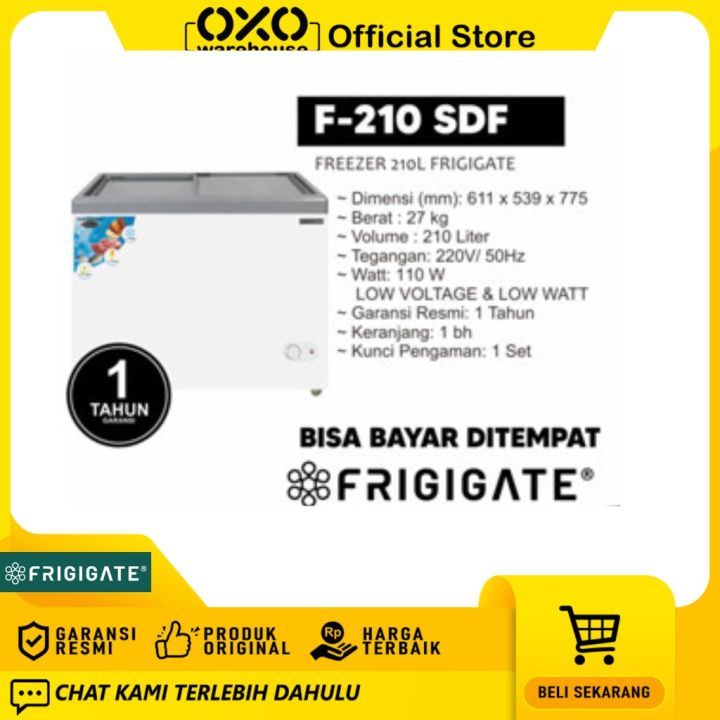 Chest Freezer FRIGIGATE Type F 210 SDF 200 Liter Pembeku Frozen Food ...