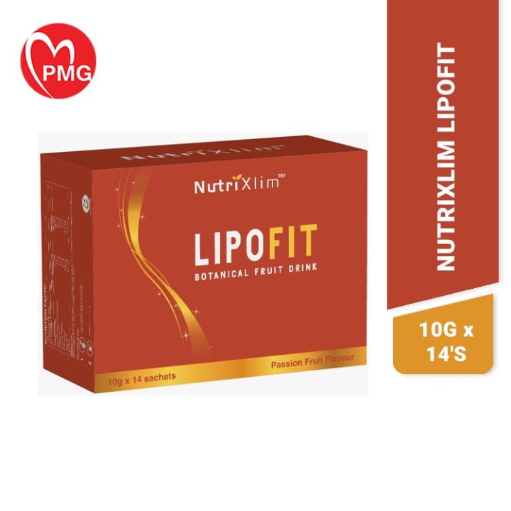 NUTRIXLIM Lipofit 10g x 14's Sac in Passion Fruit Flavour - weight loss ...