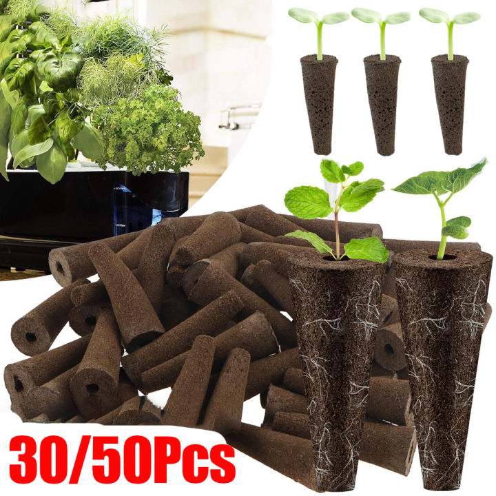 30/50Pcs Hydroponics Seed Grow Sponges Replacement Root Growth Sponges ...