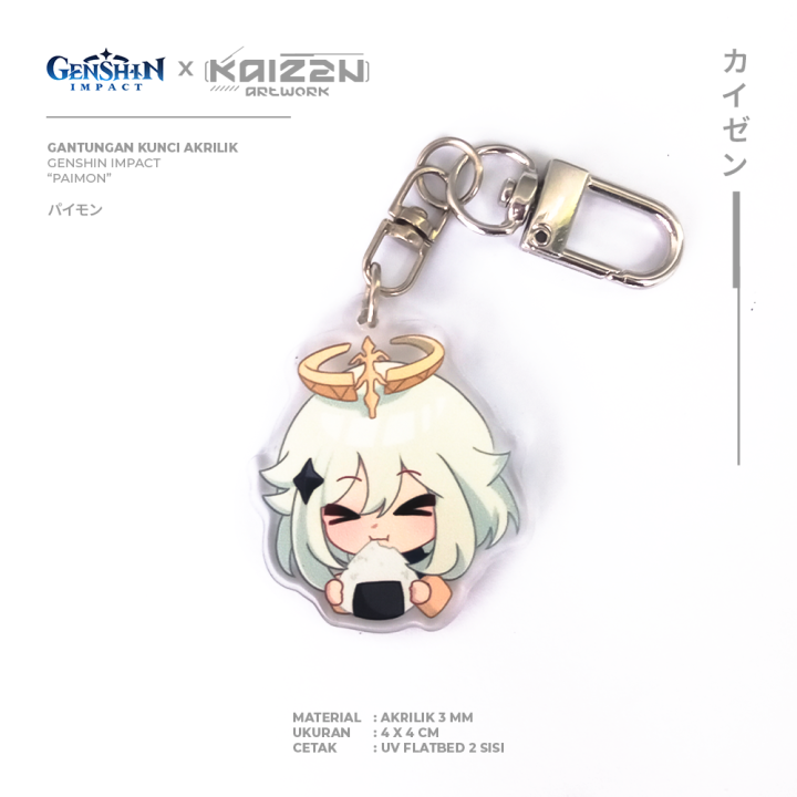 Kaizen Artwork Gantungan Kunci | Keychain Akrilik Anime Game Genshin ...
