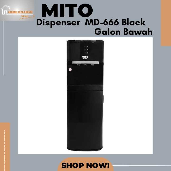 MITO Dispenser MD-666 BLACK Galon Bawah | Lazada Indonesia