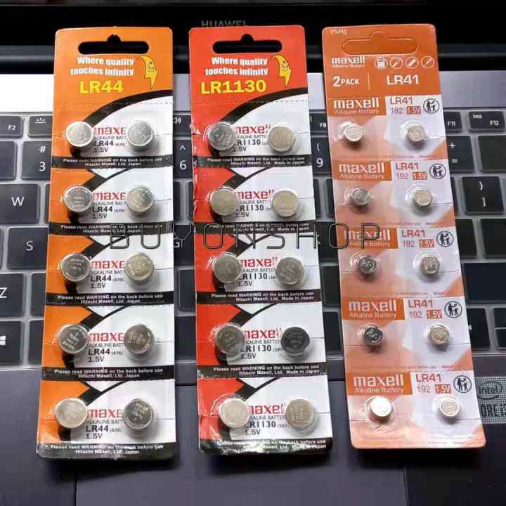 LR44 LR1130 LR41 Original Maxell Silver Oxide Alkaline Battery 1.5V ...