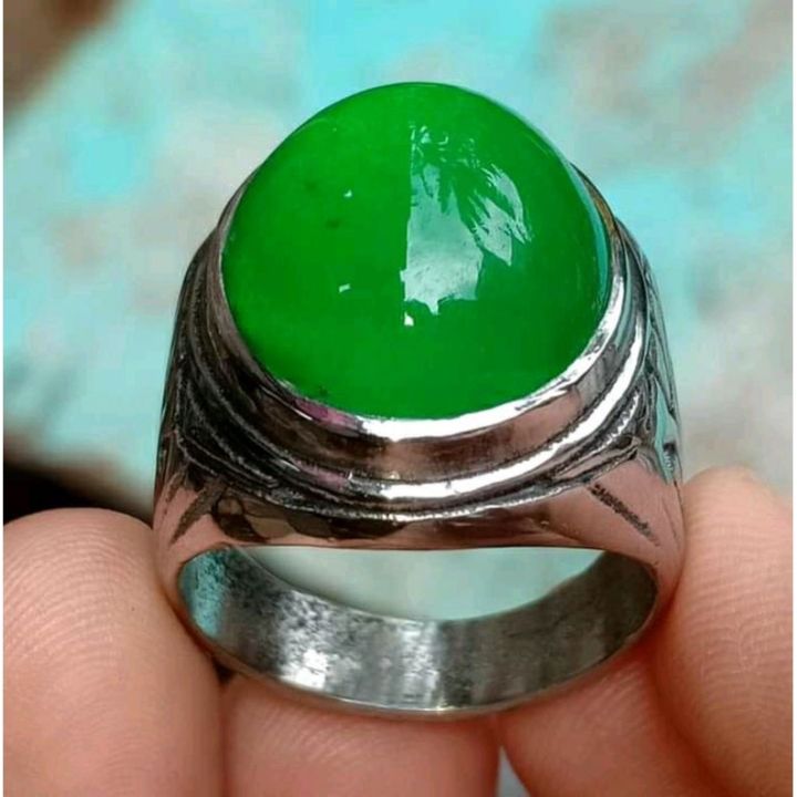 CINCIN BATU PERMATA NATURAL GIOK BURMA OVAL | Lazada Indonesia