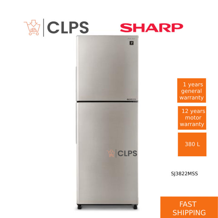 Sharp Refrigerator 2 Door Inverter 380L Fridge Peti Sejuk Peti Ais 2 ...