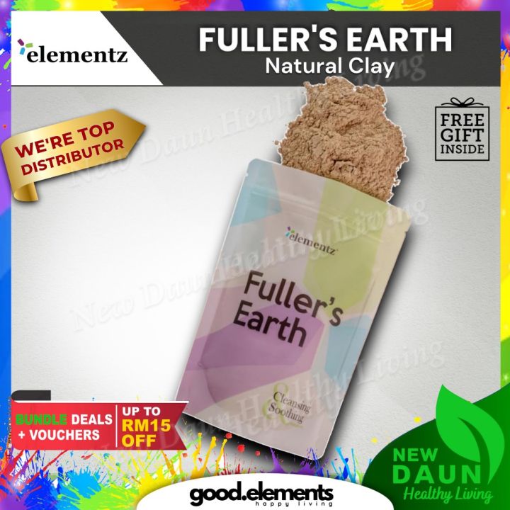 ELEMENTZ FULLER’S EARTH Fuller earth natural pure clay used for beauty ...