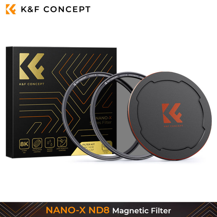 K&F CONCEPT Nano-X ND8 Magnetic Filter With Metal Ring And Cover ...