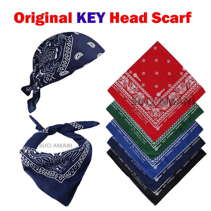 Key Headband/Scarf/Bandana/100% Cotton/Kain Key/Original | Lazada