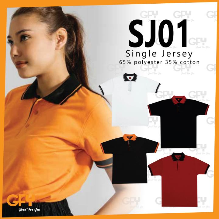 【A】SJ01 OREN SPORT Unisex Collar Single Jersey Polo Tee Shirt Short Sleeve Men Women Wear | Lazada