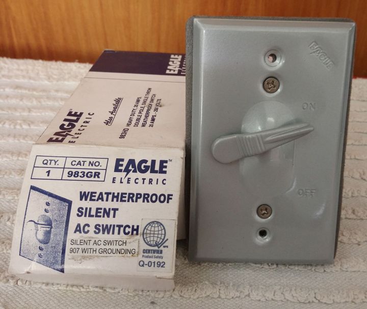 EAGLE weatherproof silent AC switch CAT NO. 983GR | Lazada PH