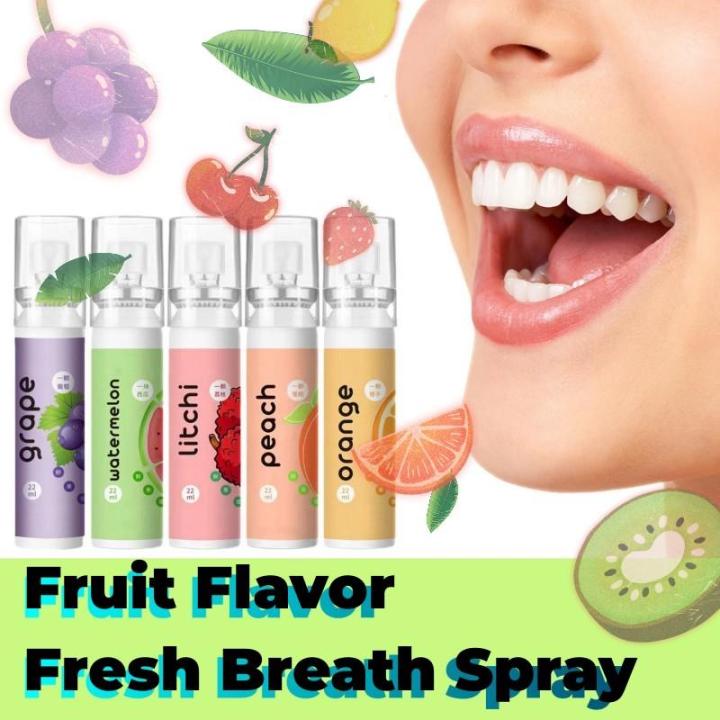 Peach Mouth Spray Mouth Breath Freshener Spray To Get Rid Of Bad Breath ...
