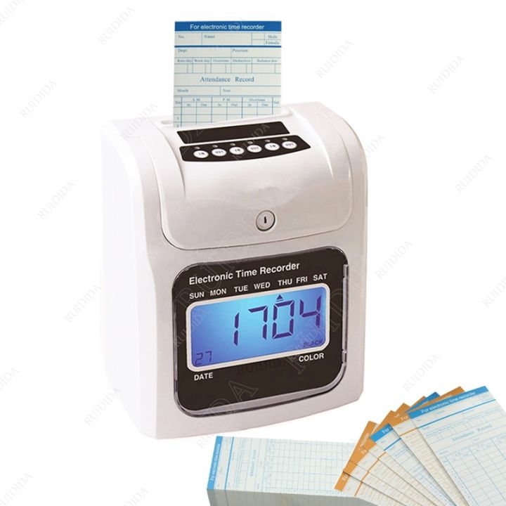 Recorder Digital Time Recorder Attendance Machine Time Card For ...