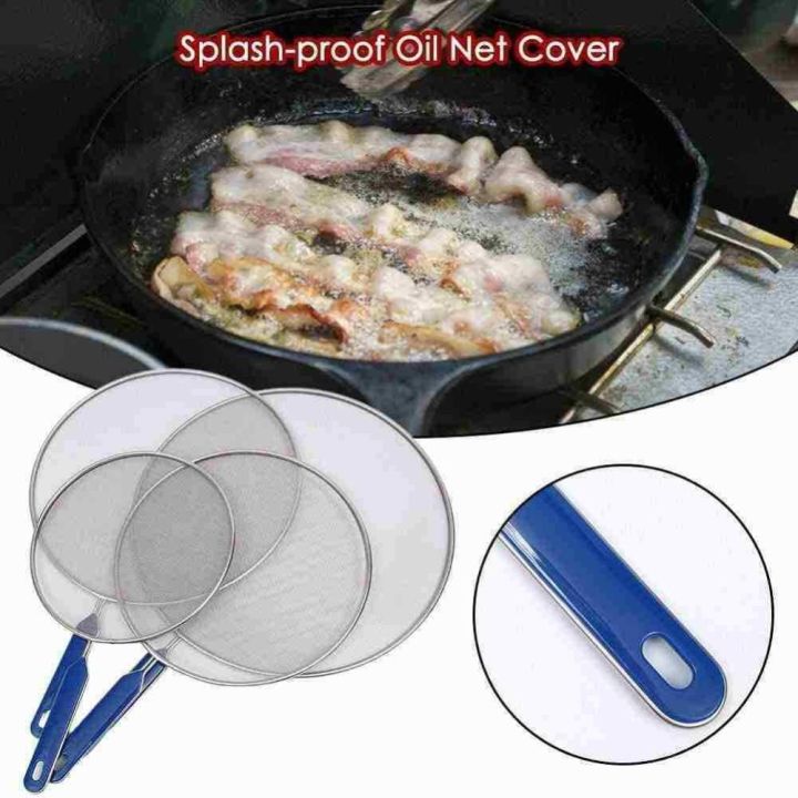 LEGATE13 Kitchen Tools Guards Mesh Anti Splatter Guard Oil Net Grease ...