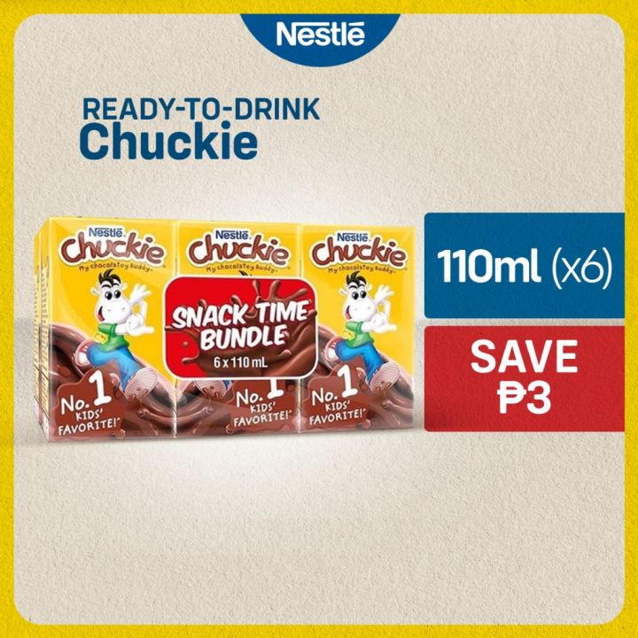 NESTLÉ CHUCKIE Chocolate Flavoured Milk 110ml - Pack of 6 | Lazada PH