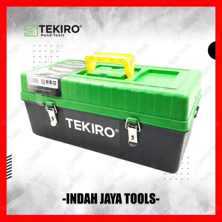 TEKIRO Tool Box Plastik 3 Susun - Kotak Toolbox Tempat Kunci Perkakas | Lazada Indonesia