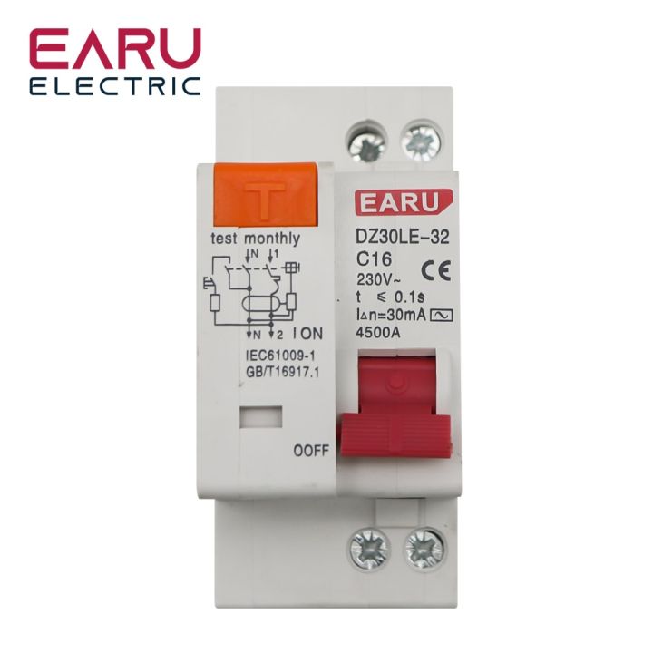 DZ30LE DZ47LE EPNL DPNL 230V 1P+N Residual Current Circuit Breaker With Over And Short Current ...
