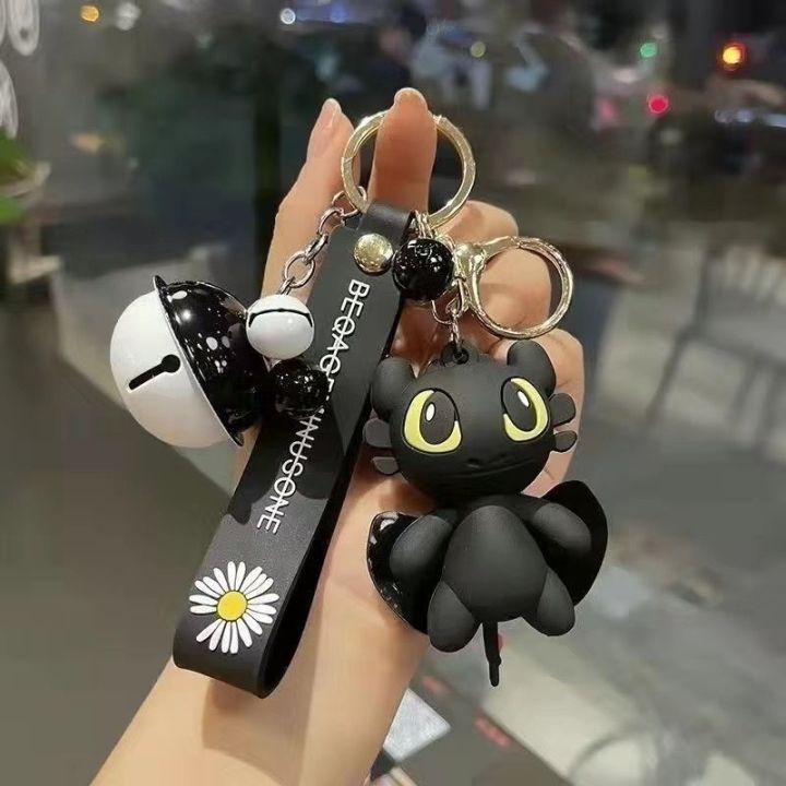 Keychain small flying dragon toothless book backpack bag ornaments ...
