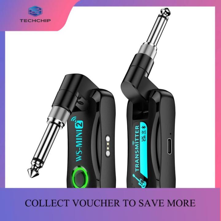 TECHCHIP-Upgrade 2.4G Guitar Wireless Transceiver System Low Latency ...