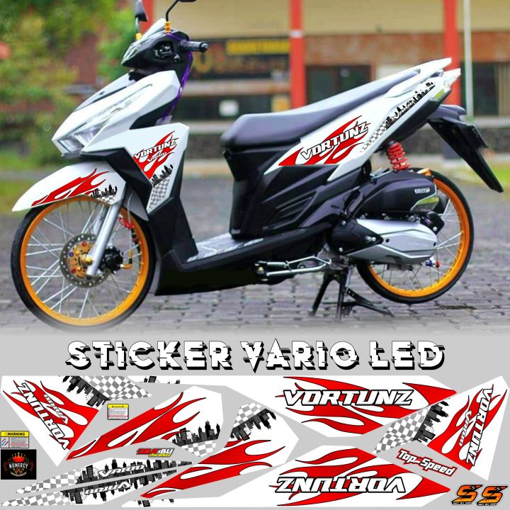 sticker vario led old 125 / 150 motif api nomercy sticker | Lazada ...
