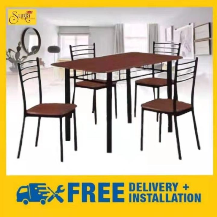 Suria Meja Makan kerusi besi / Dining table | Lazada