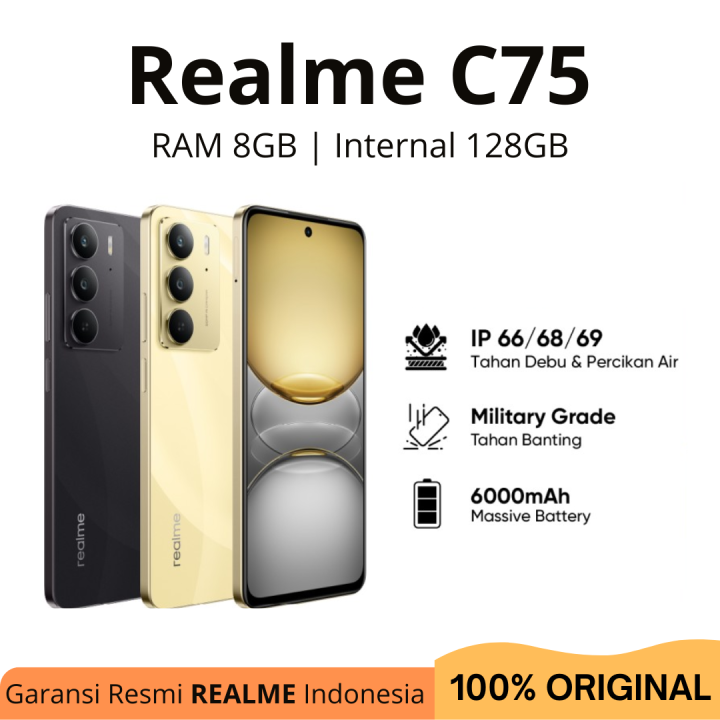Realme C75 8/128 GB - Garansi Resmi | Lazada Indonesia